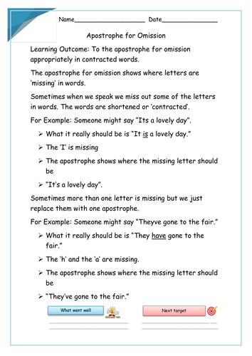 Apostrophe for Omission - Christmas Themed | Teaching Resources