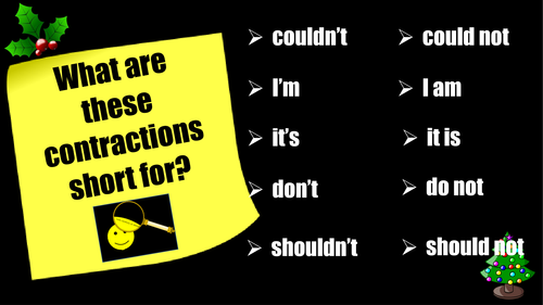 Apostrophe for Omission - Christmas Themed | Teaching Resources