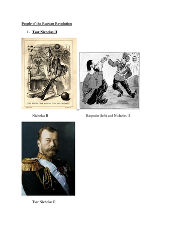 Figures of the Russian Revolution | Teaching Resources