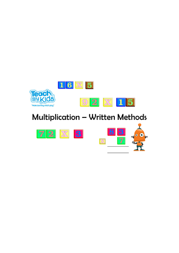 Multiplication Written Methods Worksheets Pack | Teaching Resources