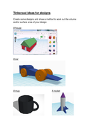 Volume and Surface Area using Tinkercad | Teaching Resources