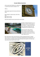 Circular motion questions - with worked solutions | Teaching Resources
