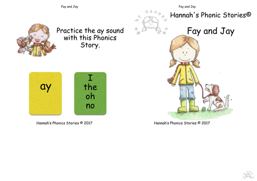 Fay and Jay, Hannah's Phonics Story Pack, ay sound | Teaching Resources