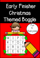 Christmas Themed Early Finishers Boggle | Teaching Resources