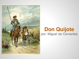 Don Quijote (Quixote) Intro Powerpoint | Teaching Resources