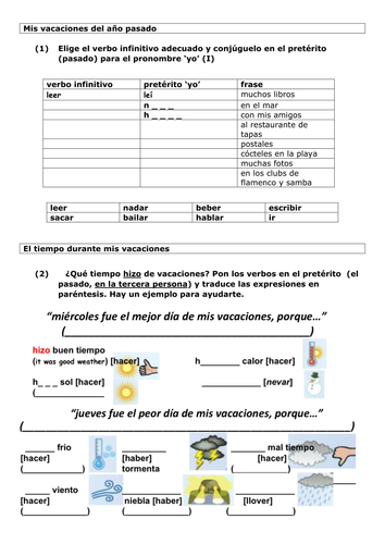 KS4 Spanish - Holidays, accommodation, weather and Seville (6x lessons ...