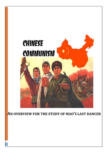 Communist China Overview for a study of Mao's Last Dancer | Teaching ...