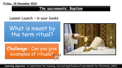 The sacraments: Baptism | Teaching Resources