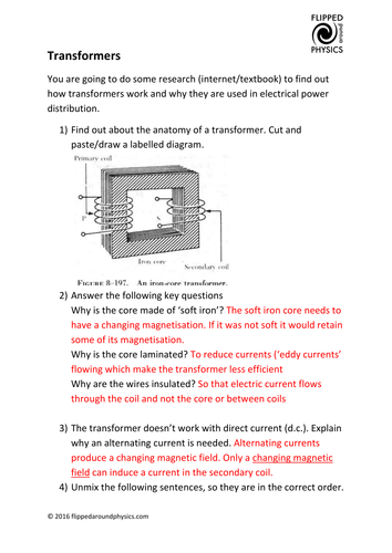 Transformers - research | Teaching Resources
