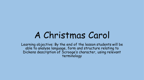 A Christmas Carol scheme of work | Teaching Resources
