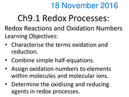 Redox Assigning Oxidation Numbers and Combining Half-equations ...