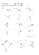 Vertically Opposite angles | Teaching Resources