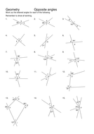 Vertically Opposite angles by sjcooper - Teaching Resources - Tes