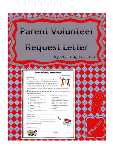 Parent Volunteers Request Letter | Teaching Resources
