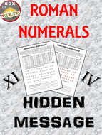 Roman Numerals Hidden Message: A Rome Activity involving Roman numerals ...