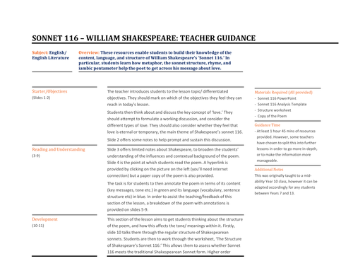 Sonnet 116 - William Shakespeare - Love and Relationships Poetry ...