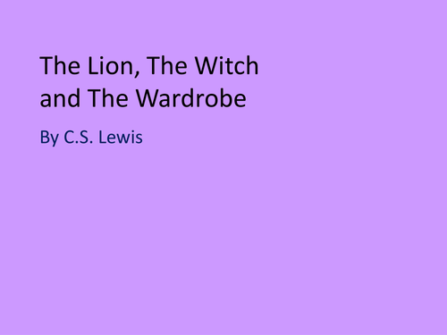 The Lion, The Witch and The Wardrobe | Teaching Resources