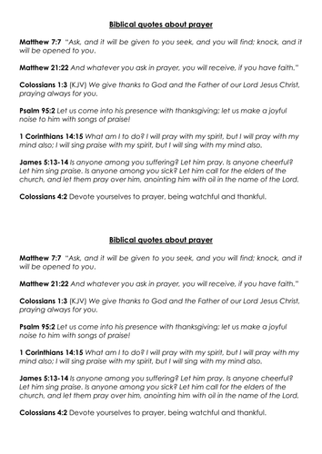 AQA 9-1 Christianity Practices - Prayer | Teaching Resources
