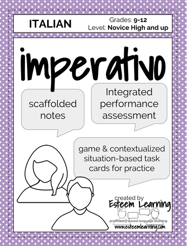 Italian Imperative Lesson & Practice | Teaching Resources