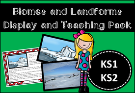 Exploring Biomes and Landforms Display and Activity Pack for KS1/KS2 ...