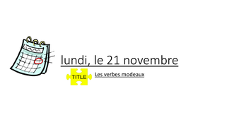 Modal verbs- french | Teaching Resources