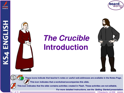 Year 9 Scheme of Work for "The Crucible" Very detailed SOW Including ...
