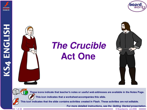 Year 9 Scheme of Work for "The Crucible" Very detailed SOW Including ...