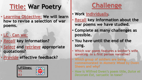 WJEC/EDUQAS Poetry Anthology | Teaching Resources