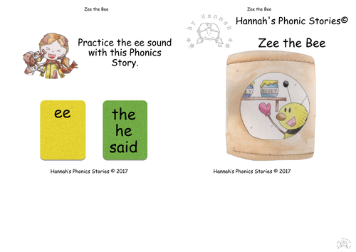 Zee the bee, Phonic Story Pack, ee sound | Teaching Resources
