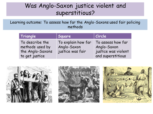 Anglo-Saxon crime and punishment | Teaching Resources