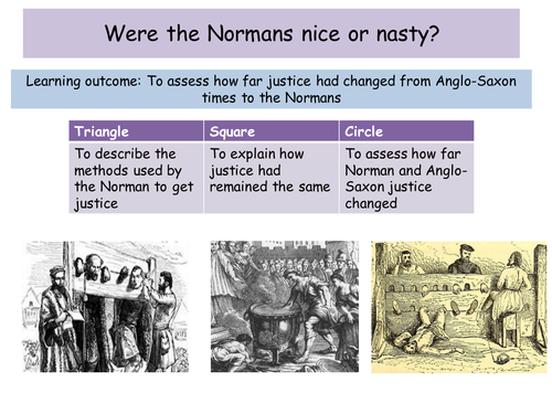 Norman crime and punishment - nice or nasty | Teaching Resources