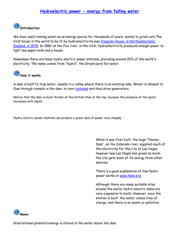 Energy | Teaching Resources