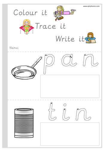 Phase 2 CVC Words Booklet | Teaching Resources