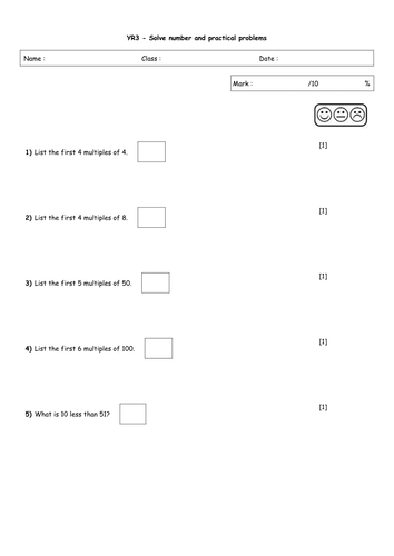 set of 32 year 3 tests that cover EVERY objective | Teaching Resources