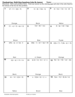 Solving Equations Thanksgiving Turkey Math - Multi Step Equations Maze ...