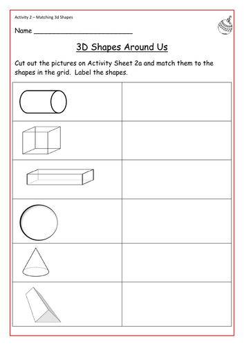 3D Shapes Christmas Theme Presentation Lesson Plan Worksheet Activities ...