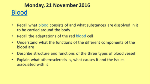 Blood | Teaching Resources