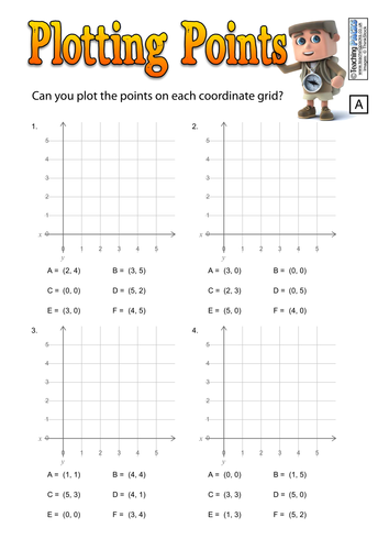 Plotting Points - Coordinates Challenges | Teaching Resources