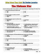 What Were They Like? Denise Levertov - Vietnam War Poem | Teaching ...