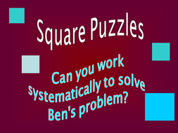Square Numbers Investigation Powerpoint Year 5 and 6 | Teaching Resources