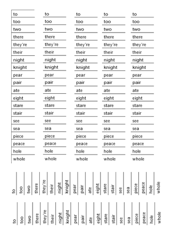 Spelling booklets - whole school - term one | Teaching Resources