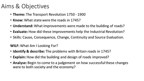 Transport Revolution 1750 - 1900: Roads | Teaching Resources