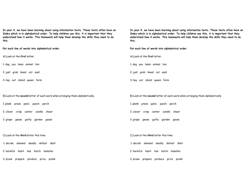 Year 3/4 maths and English/ spelling homework | Teaching Resources
