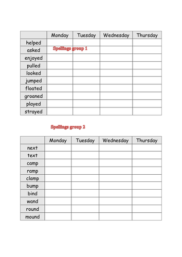 Year 3/4 maths and English/ spelling homework | Teaching Resources