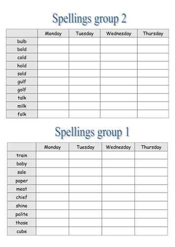 Year 3/4 maths and English/ spelling homework | Teaching Resources