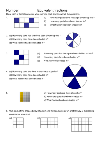 Equivalent Fractions | Teaching Resources