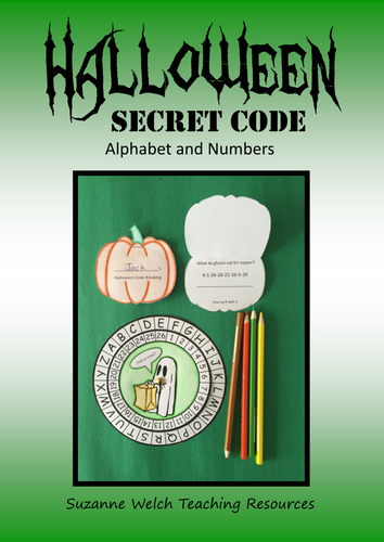 Halloween Secret Message Code Wheel - (Alphabet and numbers) | Teaching ...