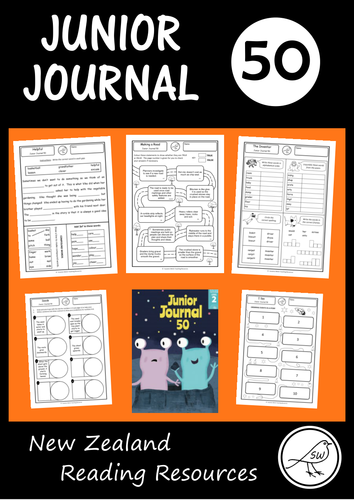 Junior Journal Worksheets (number 50) - New Zealand reading programme ...