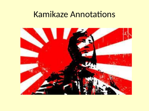 Emigree and Kamikaze worksheets Power and Conflict AQA poetry ...