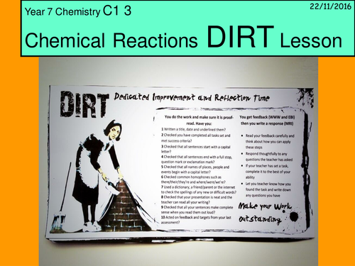 A digital revision and DIRT feedback lesson for the Year 7 C1 3 ...